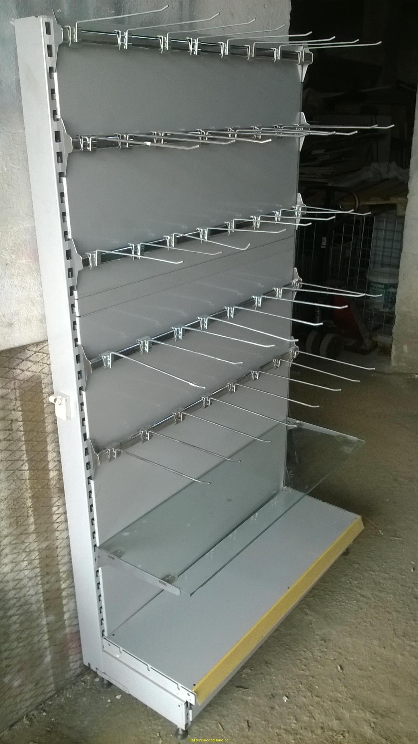 Rafturi de supermarket cu agatatori – Rafturi Second Hand Romania